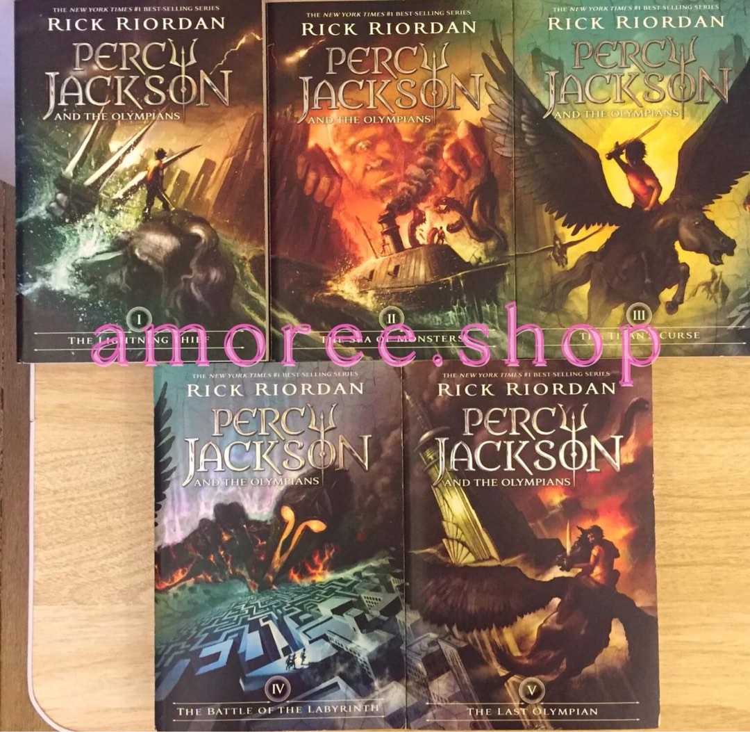 Percy Jackson Book Set by Rick Riordan , Hobbies & Toys, Books ...