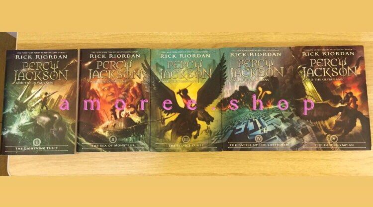 Percy Jackson Book Set by Rick Riordan , Hobbies & Toys, Books ...