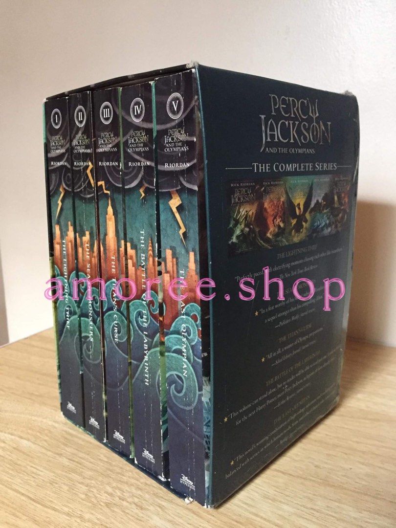 Percy Jackson Book Set by Rick Riordan , Hobbies & Toys, Books ...