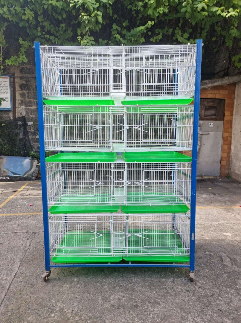 Pigeon Breeding Cage (Collapsible), 8 Compartment in 1 Rack, Xmas Promo ...