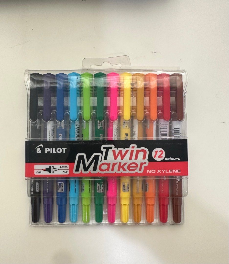Pilot twin markers, Hobbies & Toys, Stationery & Craft, Craft Supplies ...