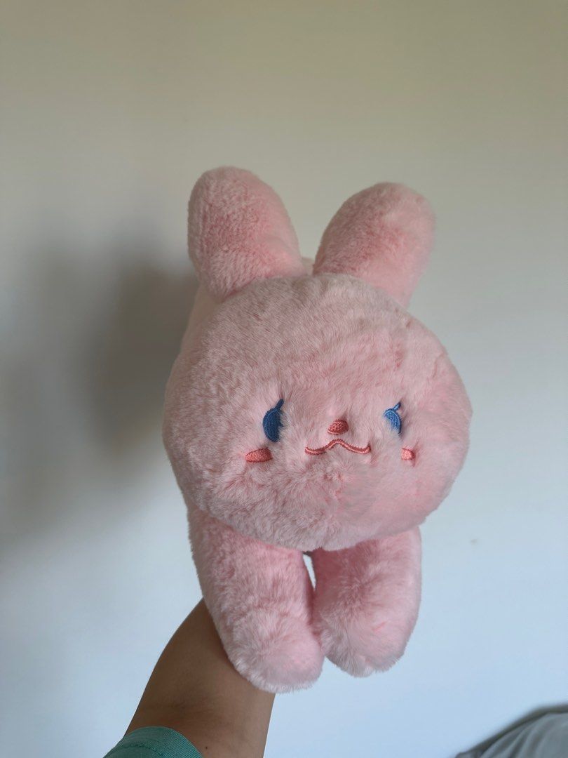 Pink rabbit soft toy, Hobbies & Toys, Toys & Games on Carousell