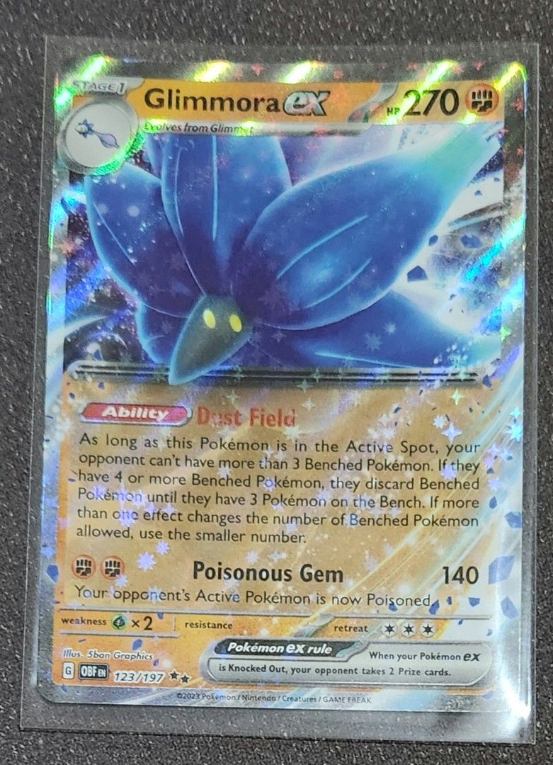 Pokemon Glimmora ex TCG, Hobbies & Toys, Toys & Games on Carousell