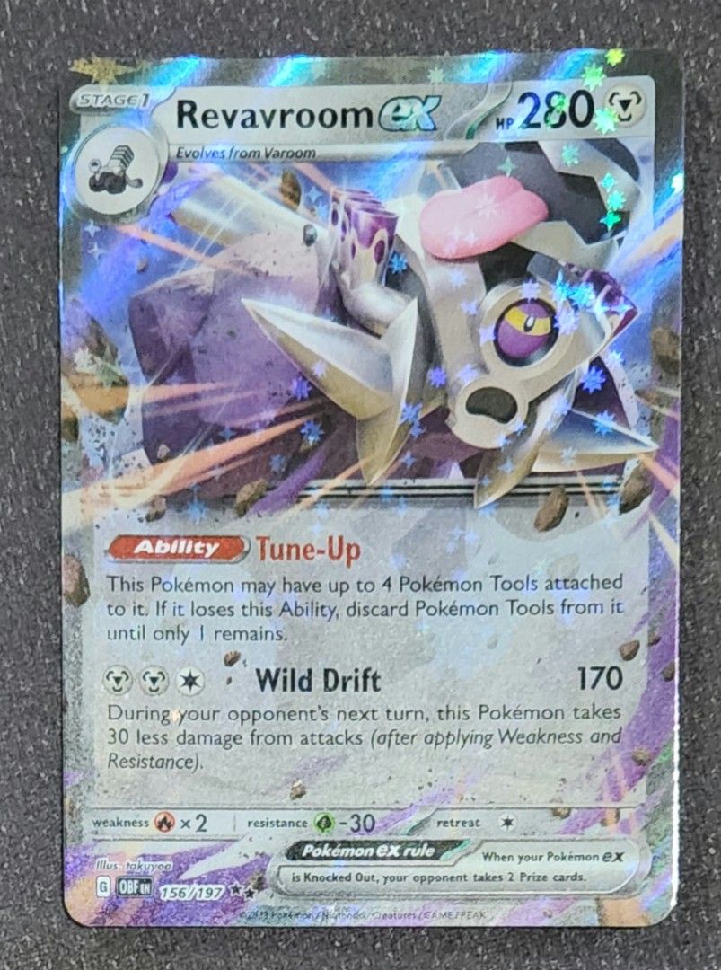 Pokemon Revavroom ex TCG, Hobbies & Toys, Toys & Games on Carousell
