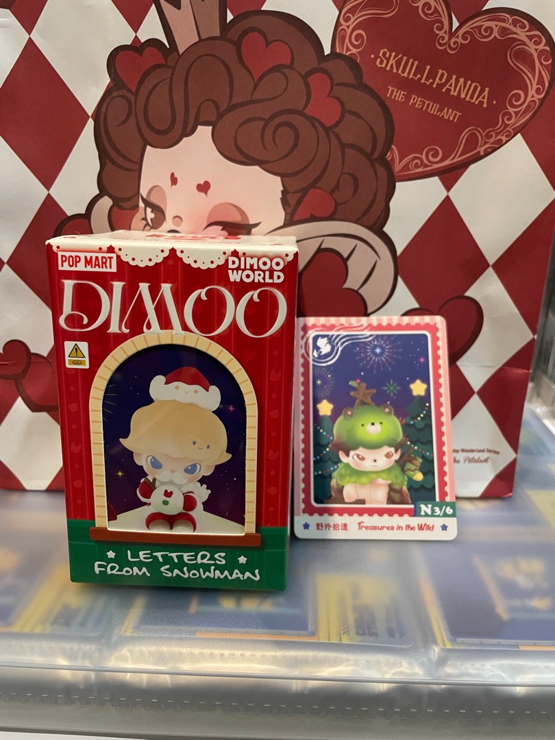 Popmart Dimoo Letters from Snowman, Hobbies & Toys, Toys & Games on ...