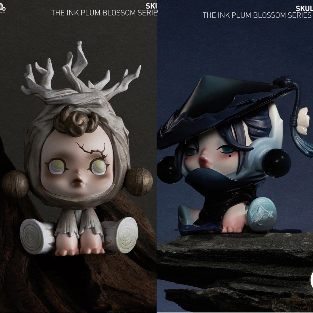 Popmart Skullpanda The Ink Plum Blossom Series, Hobbies & Toys, Toys ...