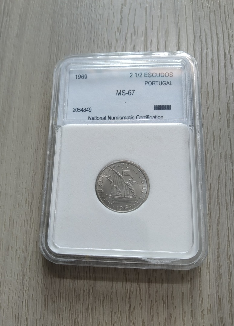 Portugal 1969 2-1/2 Escudos NNC MS67 Coin, Hobbies & Toys, Memorabilia ...