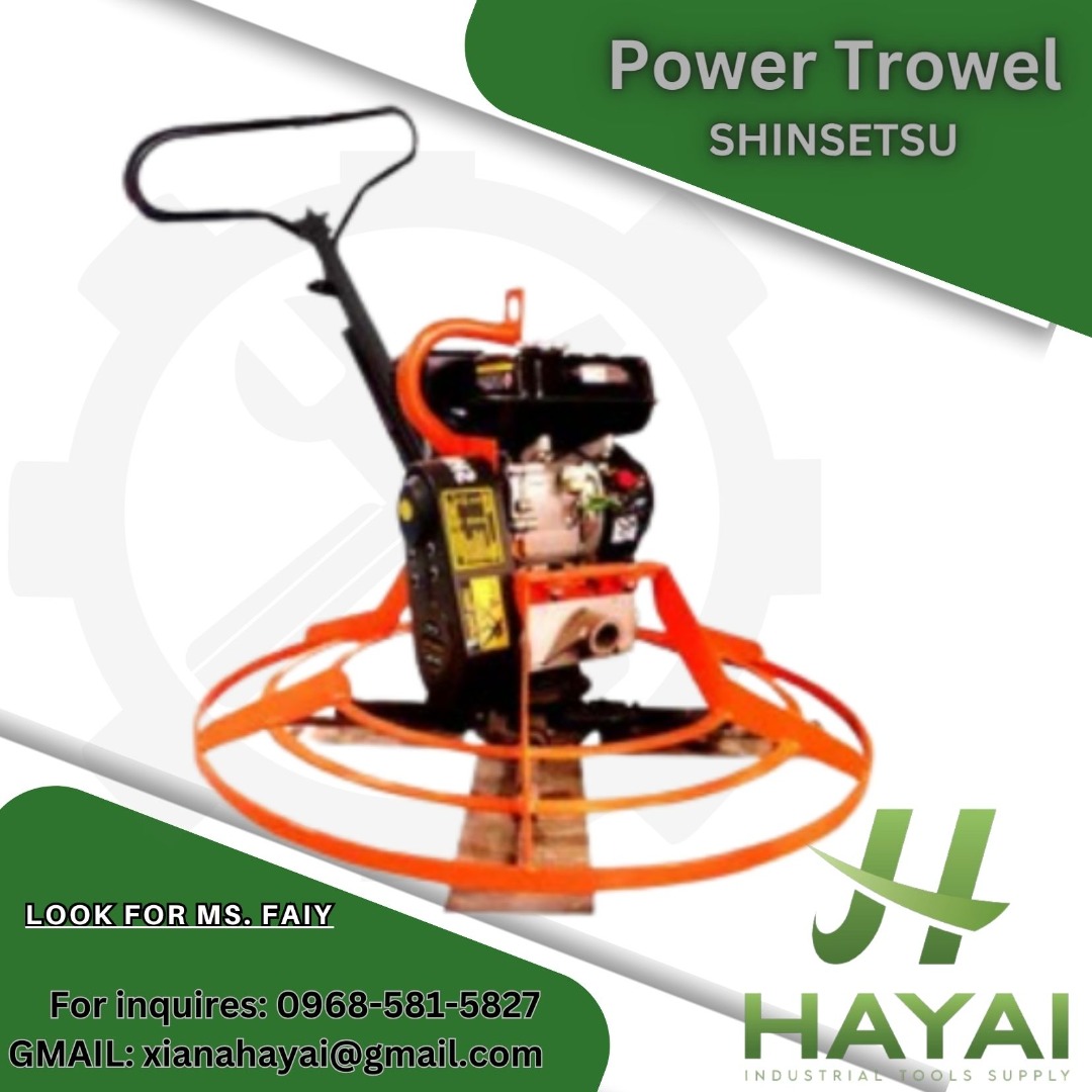 Power Trowel SHINSETSU, Commercial & Industrial, Construction Tools ...