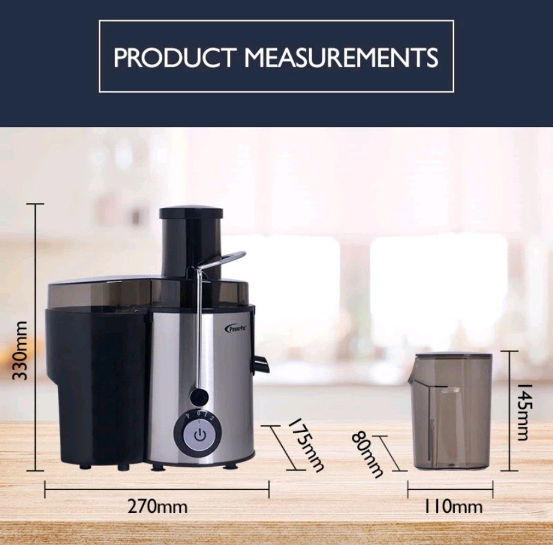 PowerPac Juice Extractor PP3405, TV & Home Appliances, Kitchen ...