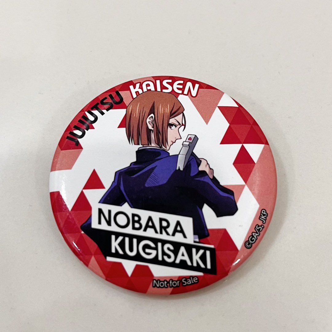 Preloved Jujutsu Kaisen Nobara Kugisaki badge, Hobbies & Toys, Toys ...