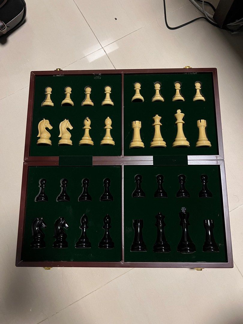 Premium Chess Set Weighted Pieces, Hobbies & Toys, Toys & Games on ...