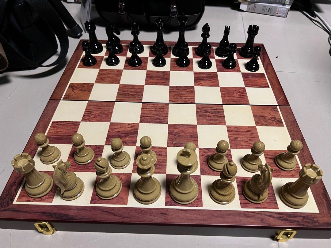 Premium Chess Set Weighted Pieces, Hobbies & Toys, Toys & Games on ...