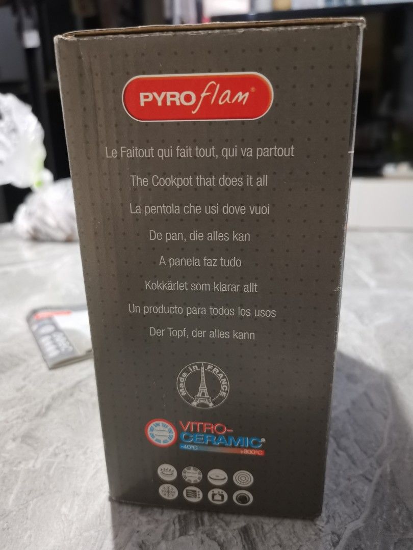 Pyroflam Vitro Ceramic Pot Casserole 1L Made in France, Furniture ...