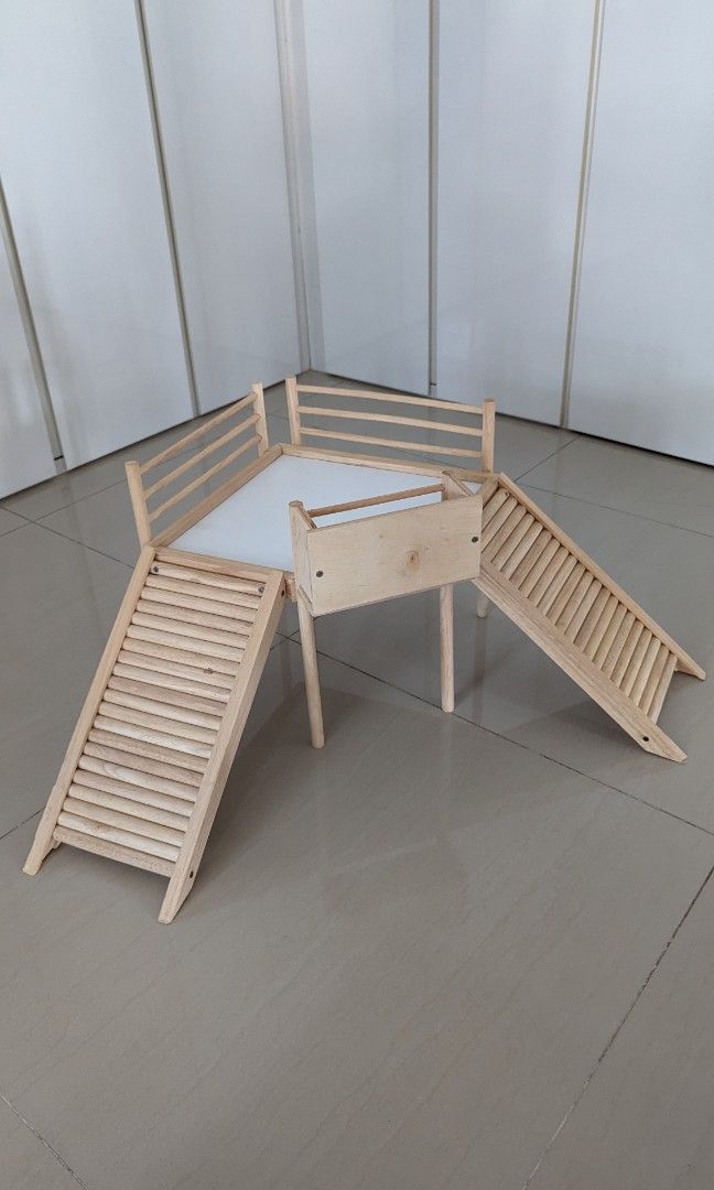 Rabbit Wooden loft with stairs, Pet Supplies, Homes & Other Pet ...