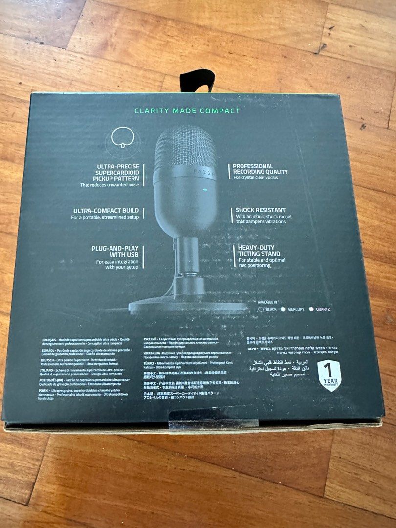 Razer Seiren Mini microphone, Audio, Microphones on Carousell