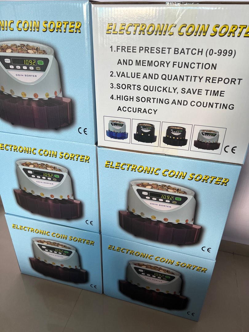 (Ready stock) Coins Sorter Sorting Currency Machine / Coin Counting ...