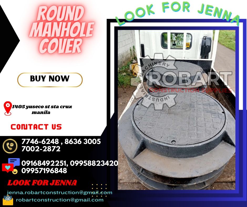 ROUND MANHOLE COVER 910mm diameter With Engraved letter "A" Bolted Type ...