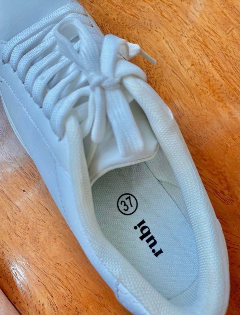 RUBI Plain White Sneakers (Original), Women's Fashion, Footwear ...