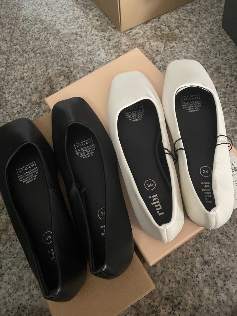 Rubi Square Toe Ballet Shoes (Black+White), Women's Fashion, Footwear ... Rubi Square Toe Ballet Shoes (Black+White), Women's Fashion, Footwear ...