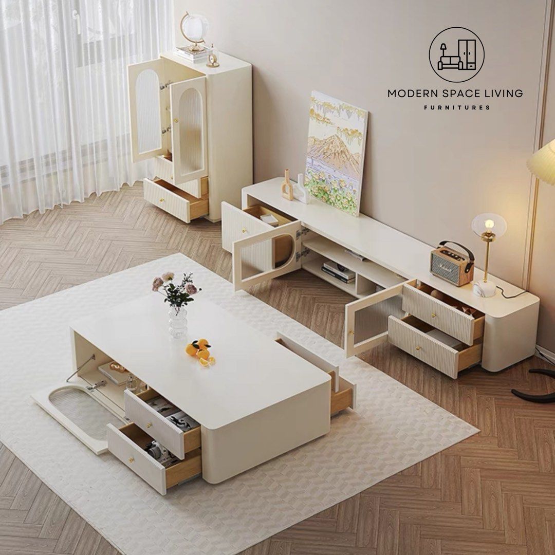 SAMIYO Modern TV Console / Coffee Table - TVC225, Furniture & Home ...