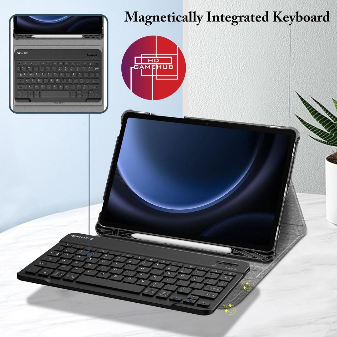Samsung Tab A9 (SM-X110 - SM-X115) Smart Case Bluetooth Keyboard (Black ...
