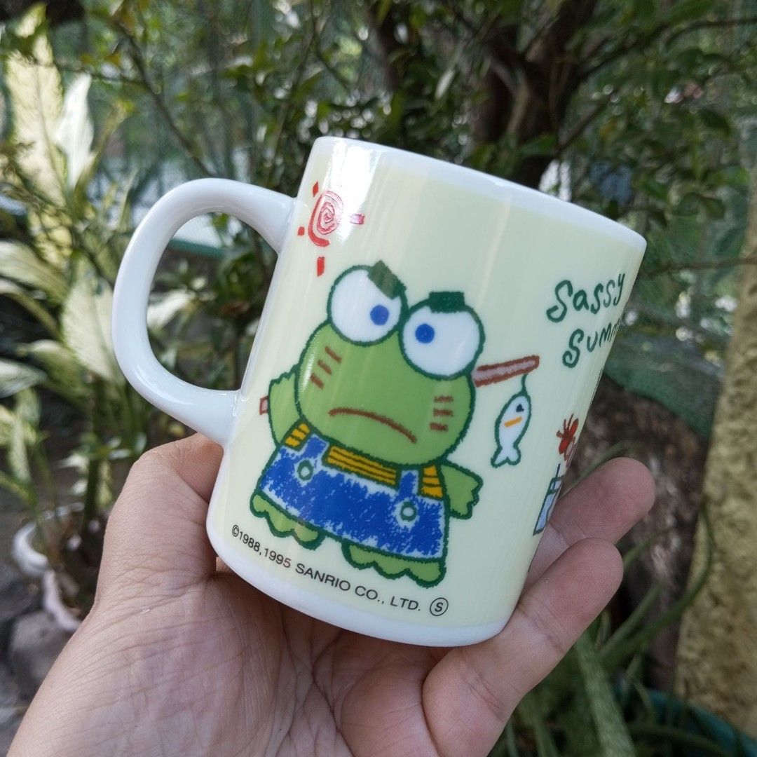 SANRIO Kero Keroppi Ceramic Mug, Furniture & Home Living, Kitchenware ...