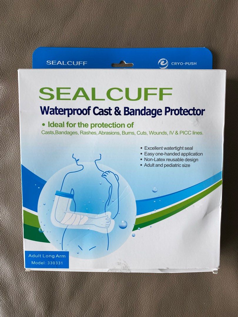 SEALCUFF Waterproof Cast & Bandage Protector, Health & Nutrition ...