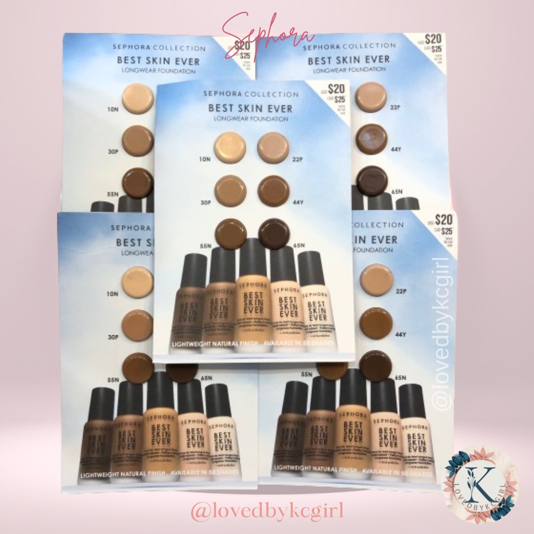 Sephora Foundation Card sampler (Sold per pc), Beauty & Personal Care ...