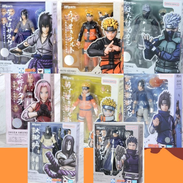 SHF S.H.Figuarts Naruto: Naruto Uzumaki / Sasuke Uchiha / Kakashi ...