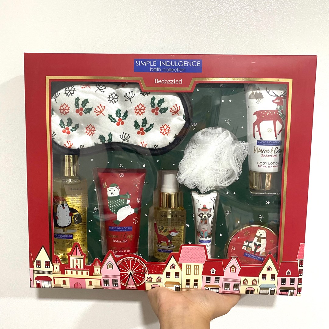 SEALED Simple Indulgence Bedazzled Holiday Bath Set Collection, Beauty ...