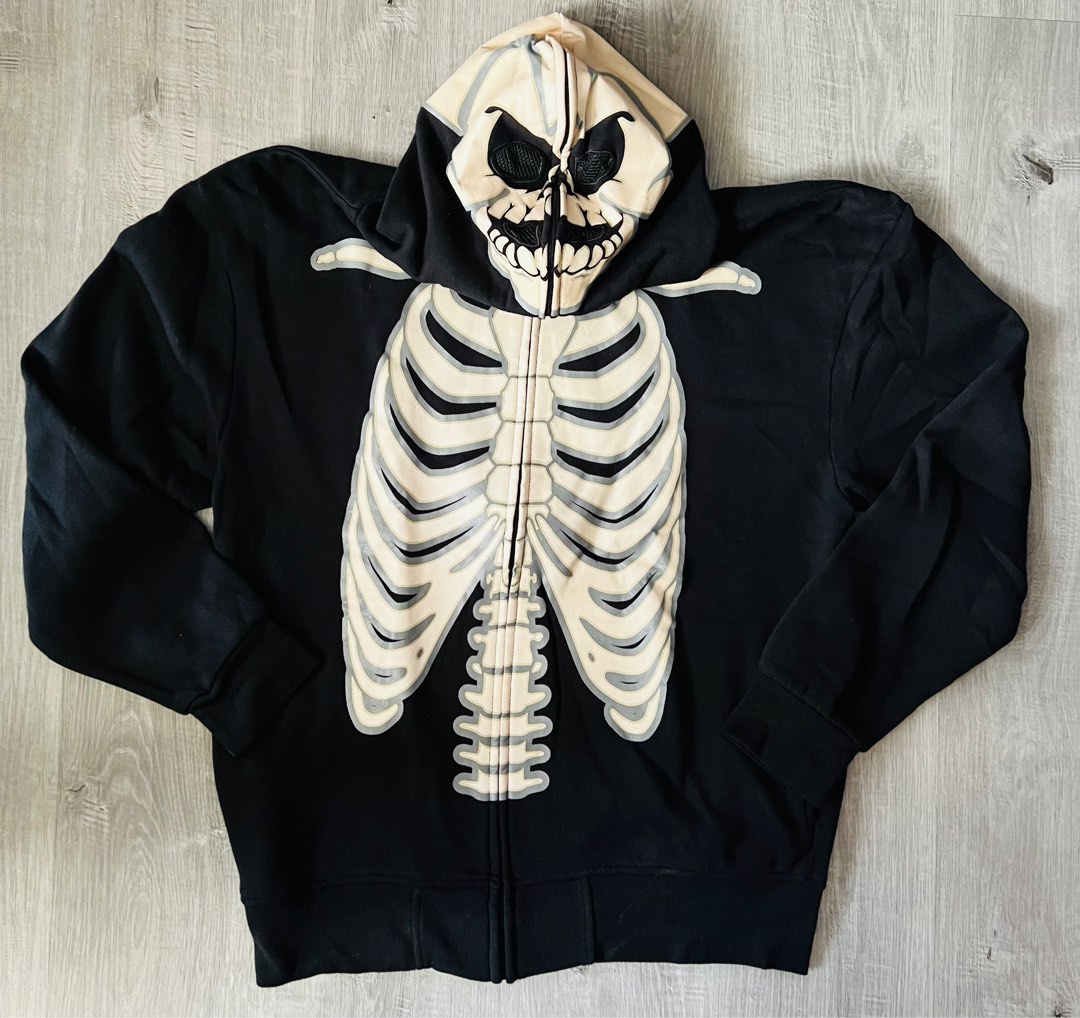 Skeleton Hoodie Jacket, Men's Fashion, Coats, Jackets and Outerwear on ...