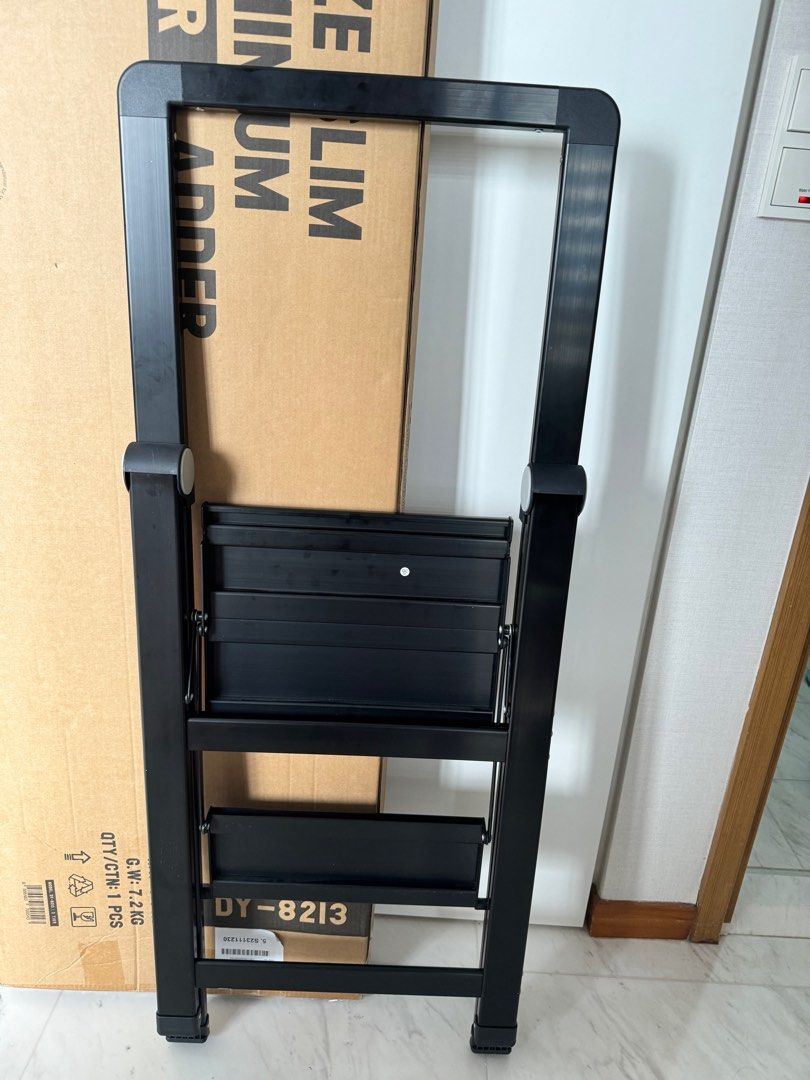 Slim ladder 2 tier Houze aluminum house 2 step light weight very stable ...