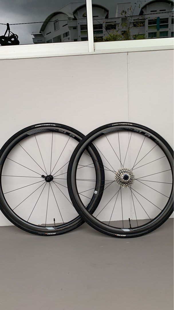 SLR1 30mm rim brake wheelset Giant DT360, Sports Equipment, Bicycles ...