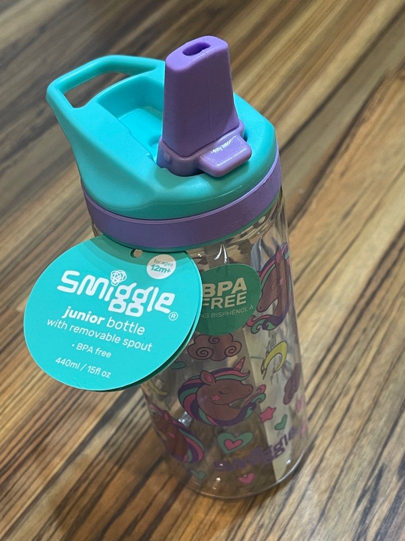 Smiggle Junior Bottle with removable spout 440ml, Furniture & Home ...