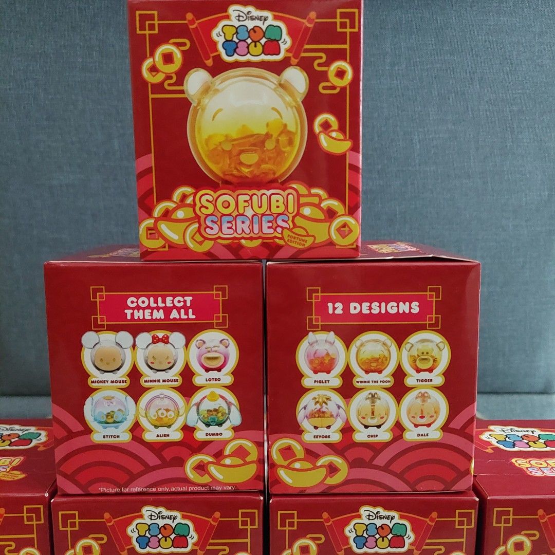 SOFUBI Disney Tsum Tsum CNY Blind Box CPCM Cow Play Arcade TOY Figurine ...