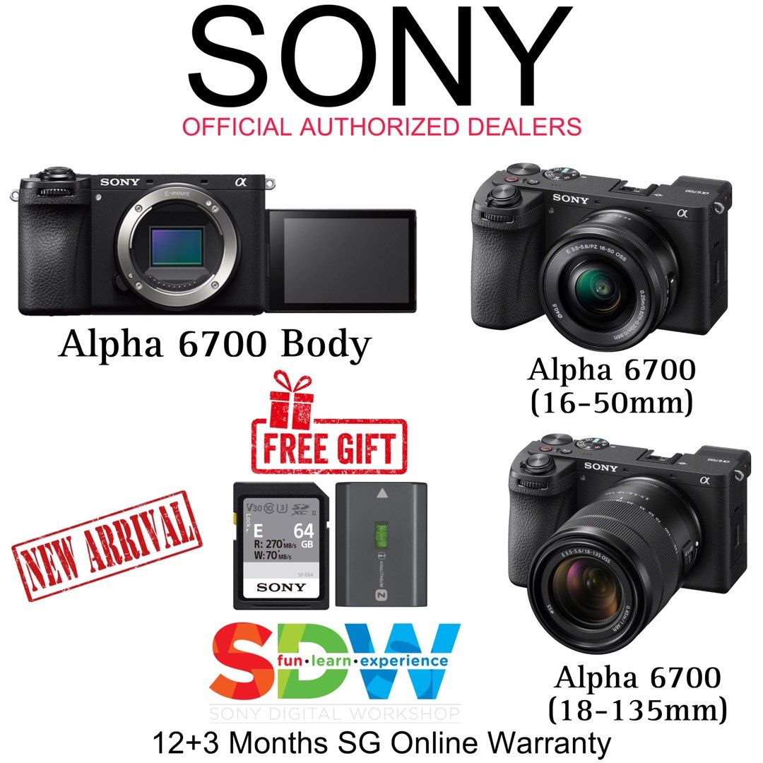SONY Alpha 6700 Body/Kit, Photography, Cameras on Carousell