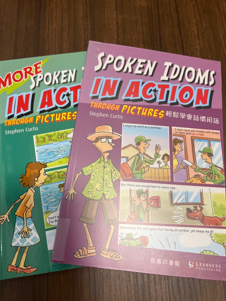 Spoken idioms in action through pictures, 興趣及遊戲, 書本 & 文具, 教科書 - Carousell