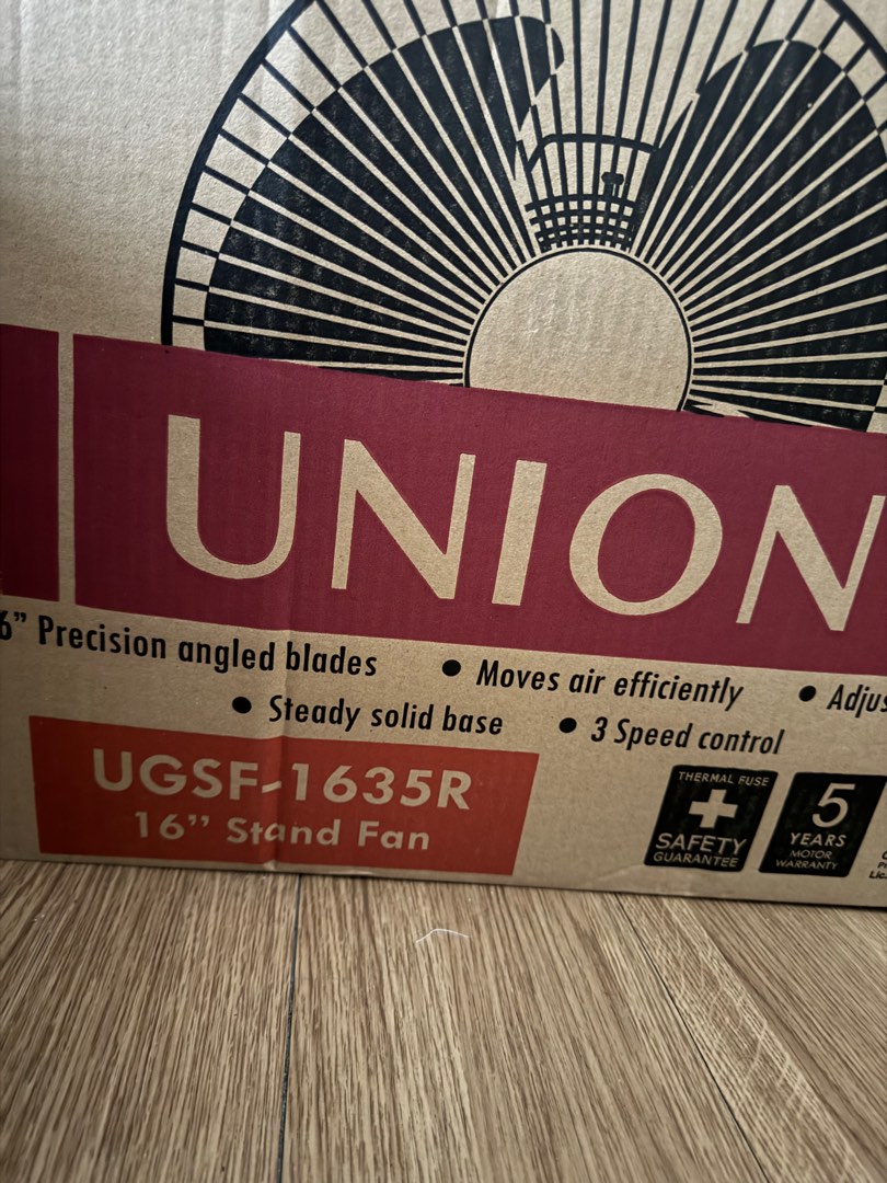 Stand Fan - Union UGSF-1635R, Furniture & Home Living, Lighting & Fans ...