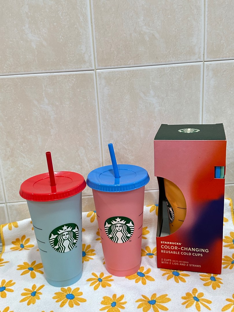 Starbucks Color Changing Cold Cups, Furniture & Home Living ...