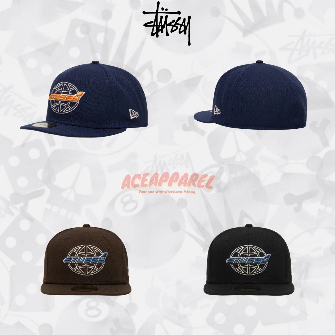 Stussy x New Era 59Fifty Fitted Airplane Cap, Men's Fashion, Watches ...