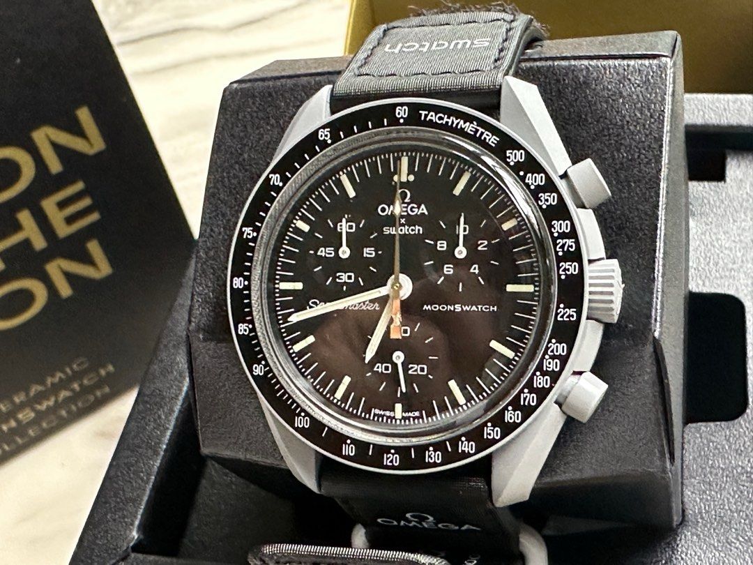 Swatch x Omega Moonwatch special Japanese edition, Luxury, Watches on Carousell