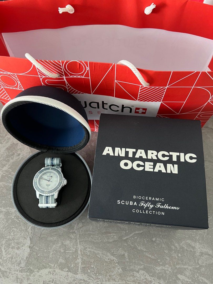 Swatch X Blancpain Antarctic Ocean *BRAND NEW*, Luxury, Watches on ...