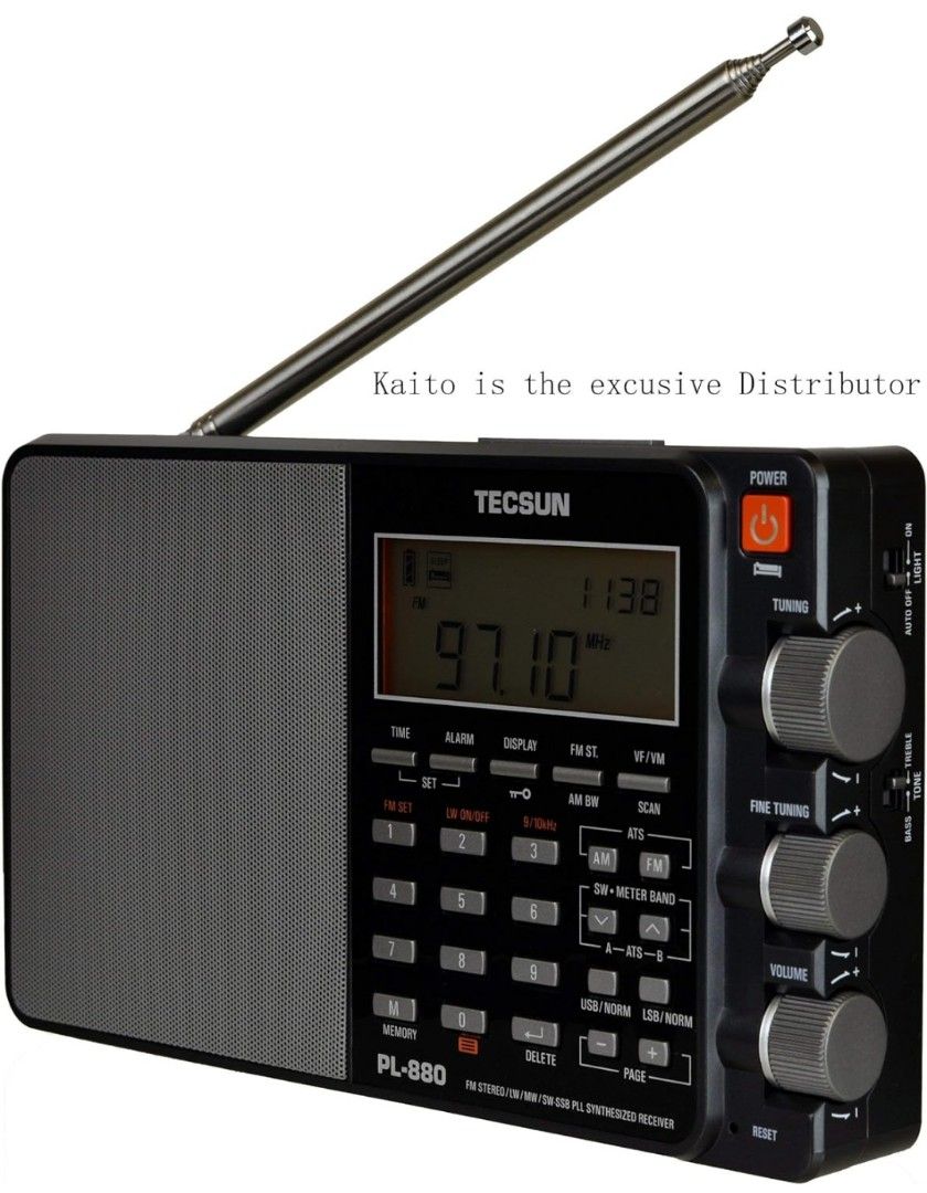 Tecsun PL880 Portable Digital PLL Dual Conversion AM/FM, Longwave ...