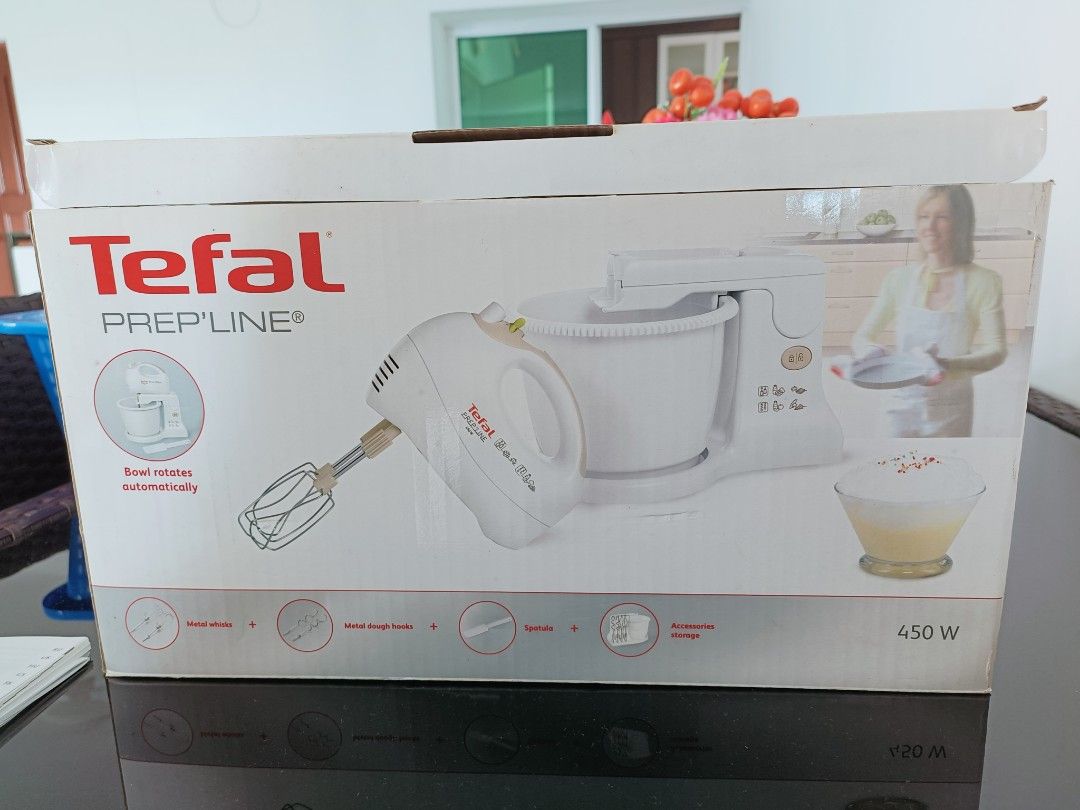 Tefal prep'line handmixer with bowl, TV & Home Appliances, Kitchen ...