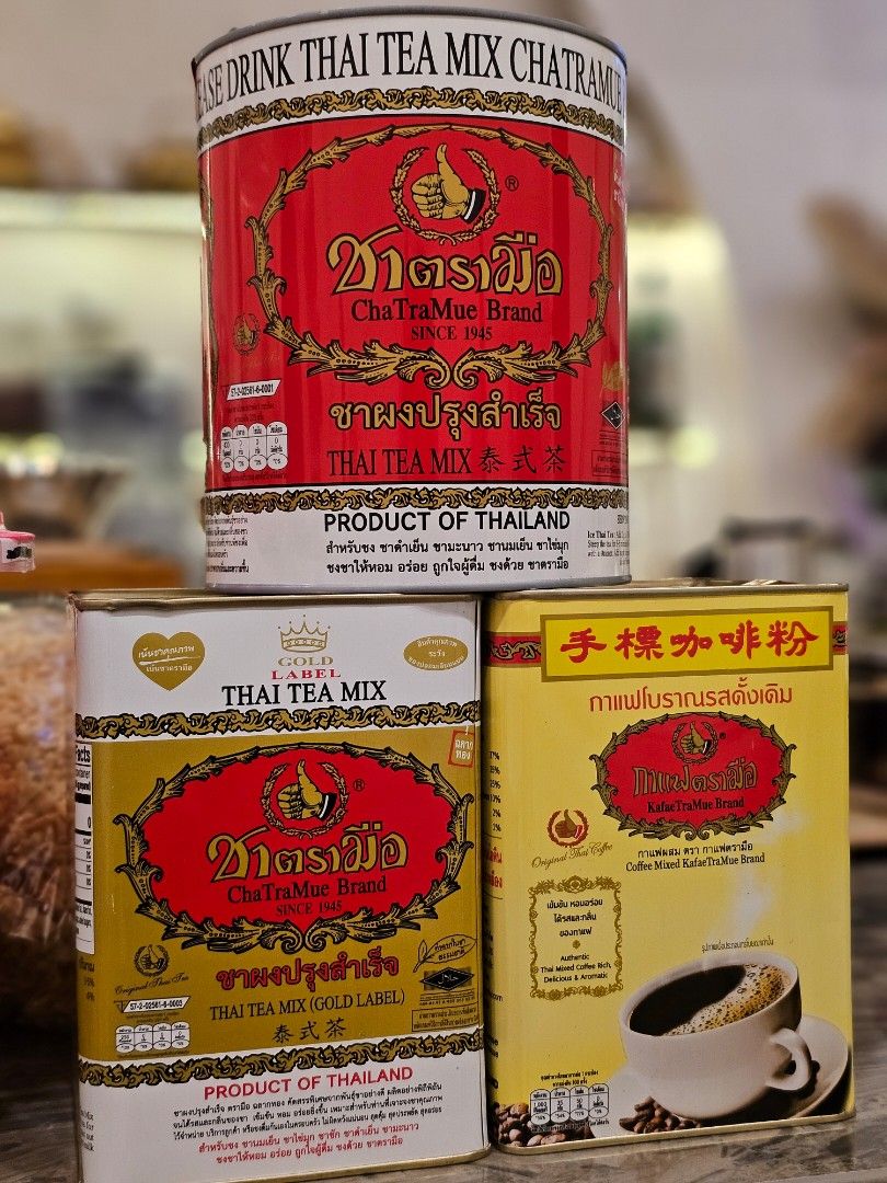 Thai Tea ChaTraMue Brand asli thailand box kaleng original, Makanan ...