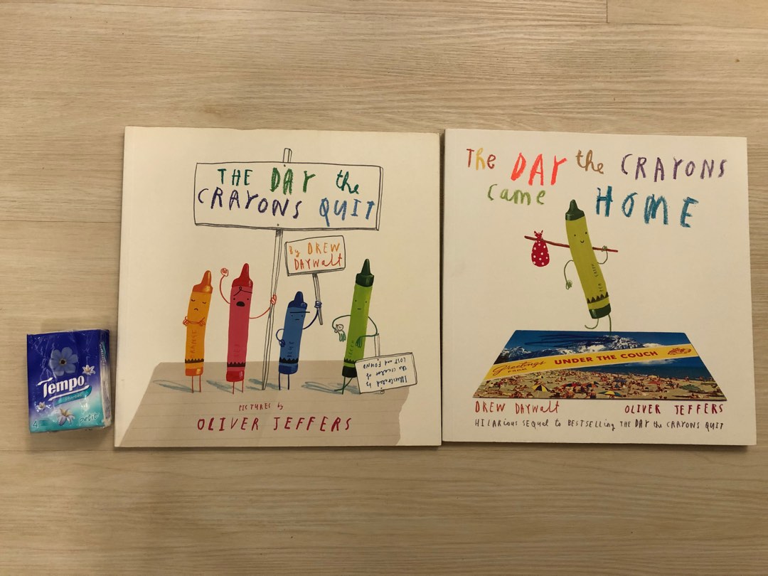 The day the crayons quit, the day the crayons came home, 興趣及遊戲, 書本 & 文具 ...