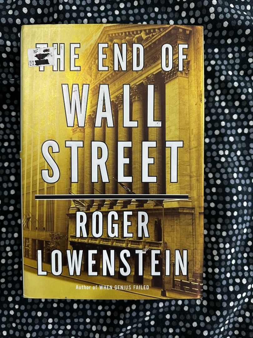 The End of WALL STREET - Roger Lowenstein, Hobbies & Toys, Books ...