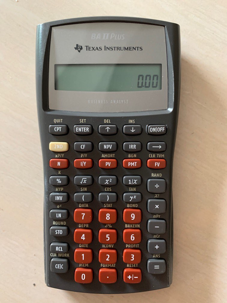 TI BA II plus - Financial Calculator (CFA approved), Hobbies & Toys ...