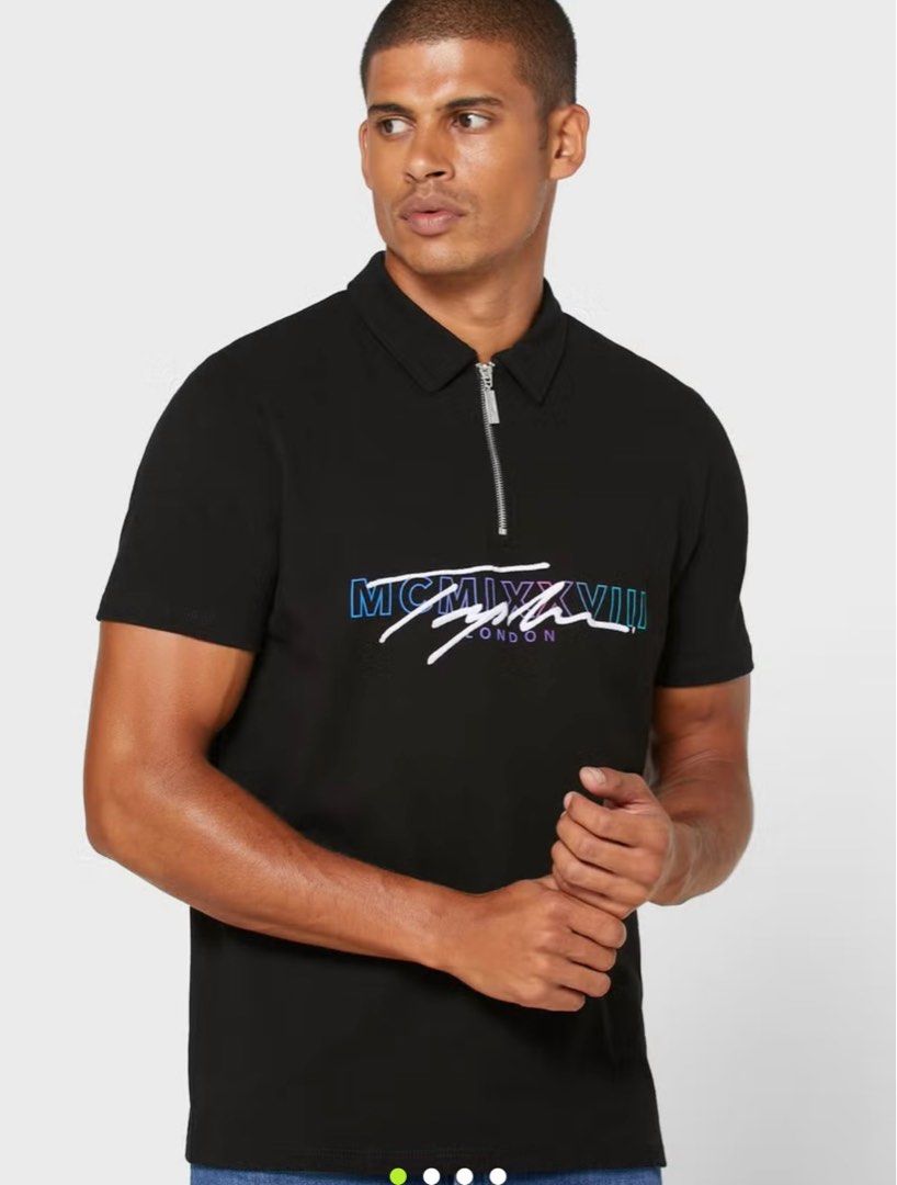 Topman signature zip polo, Men's Fashion, Tops & Sets, Tshirts & Polo ...