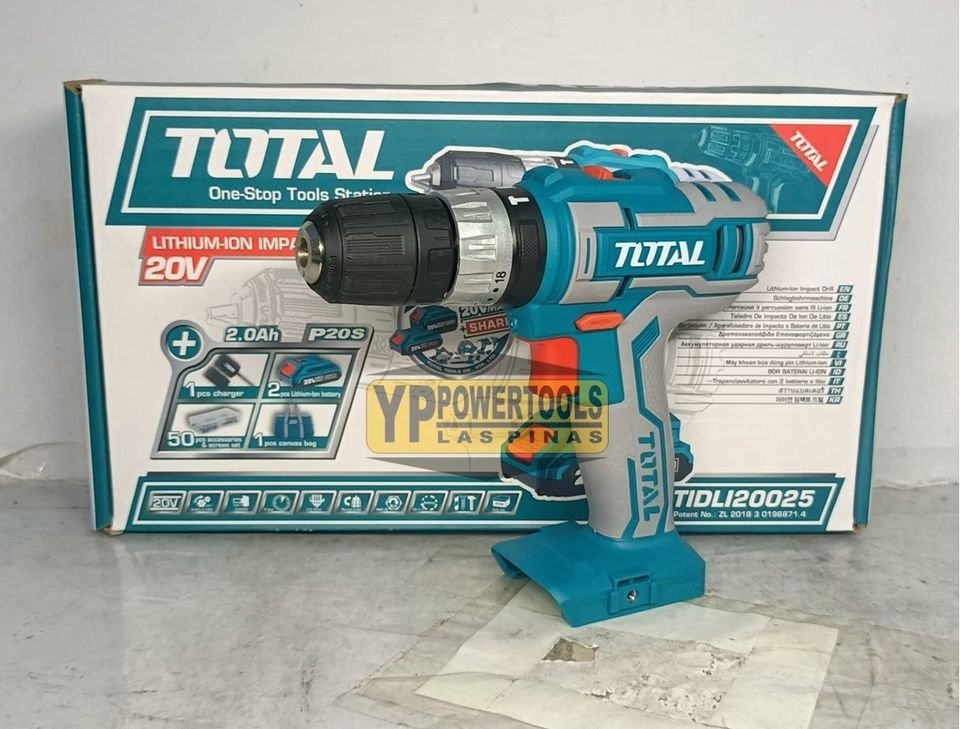 TOTAL Impact Drill Cordless 20V TIDLI20025, Commercial & Industrial ...